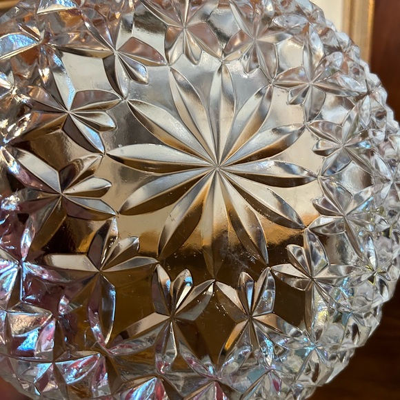 Vintage | Dining | Vintage Cut Glass Silver Plate Rim Arcing Bowl ...